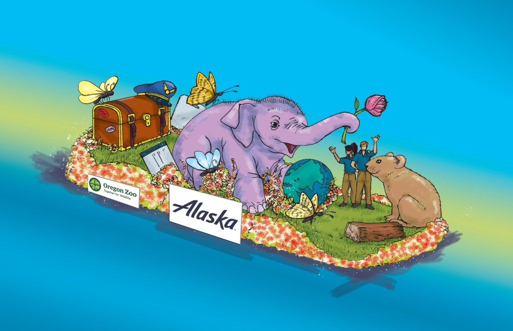 Adorable Asian elephant Tula-Tu named Rose Festival Grand Floral Parade ...