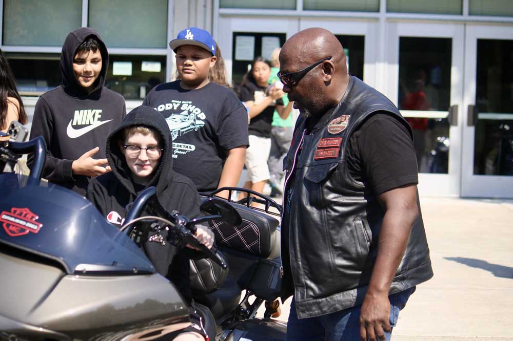Full Tilt Riders Motorcycle Club revs-up Reynolds students on first day ...